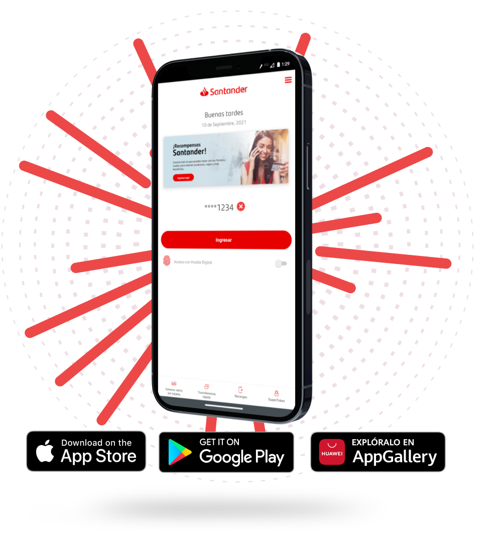Operaciones bancarias con canales alternos - Santander